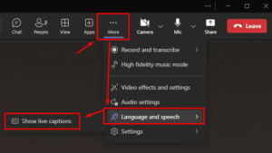 Meeting Transcription and Live Captions on Microsoft Teams | Lucidica